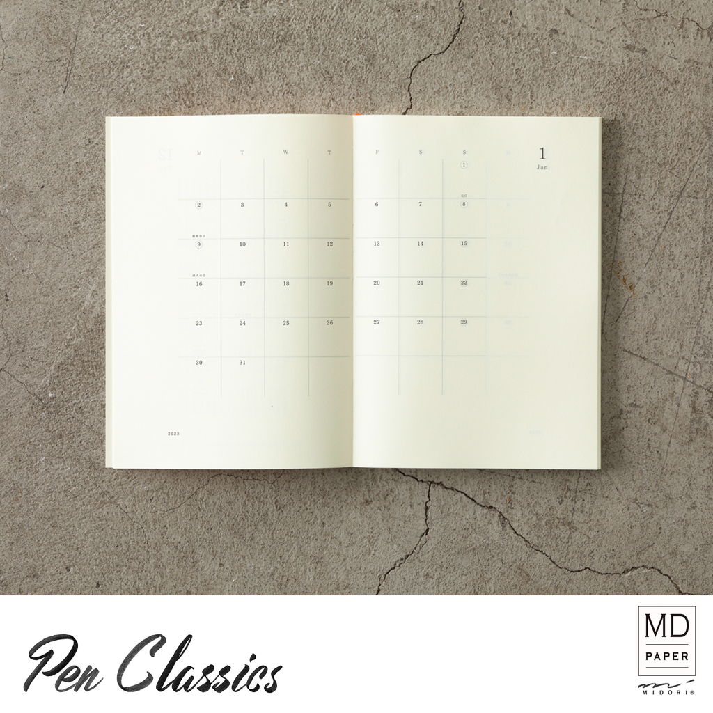 Midori MD 2026 Diary A4 Thin – Pen Classics