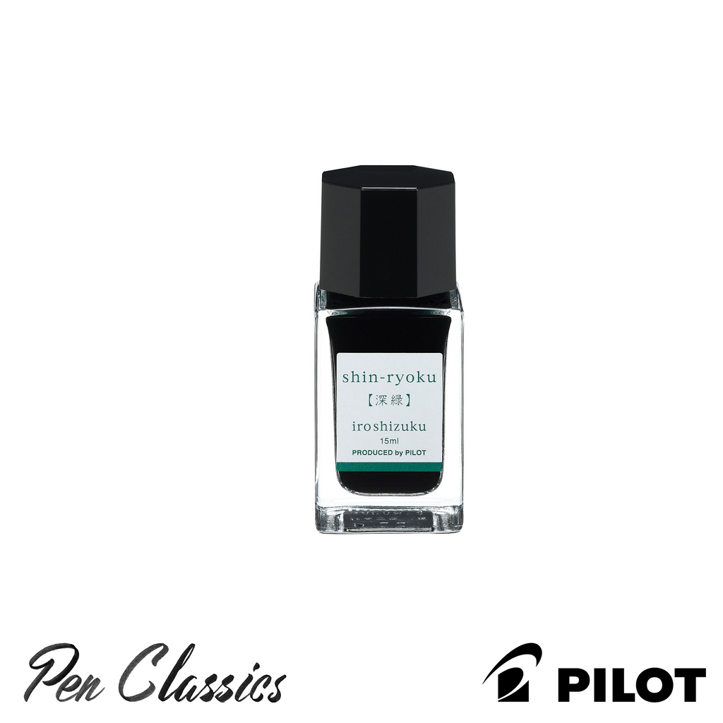 Pilot Iroshizuku Shin-Ryoku (Forest Green) 15ml Bottle – Pen Classics